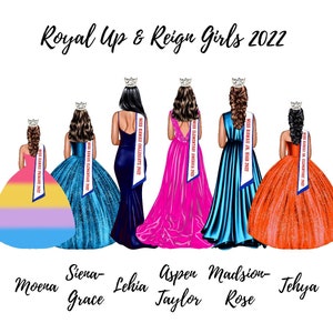 Pageant Digital Drawing W/ Sash - Etsy