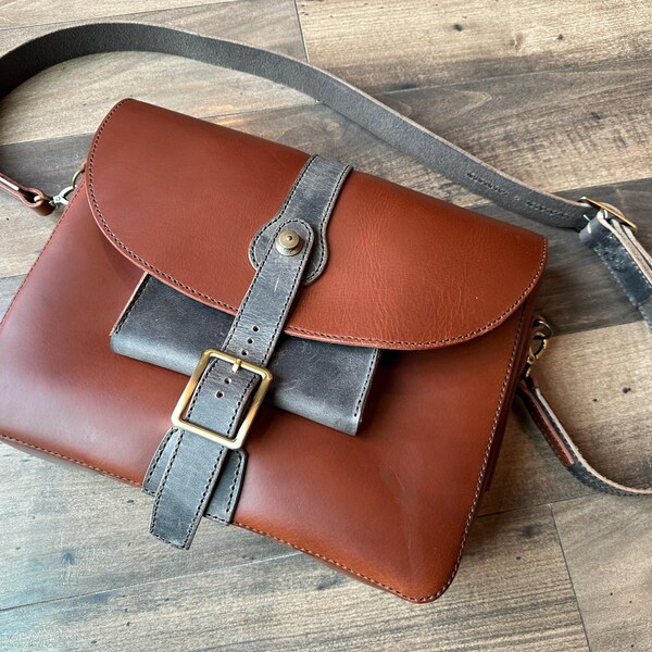 PDF Pattern for Frank Satchel Bag, DIY Gift, Leather Pattern, Laptop ...
