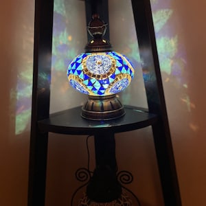 Mosaic Moon Lamp - Etsy
