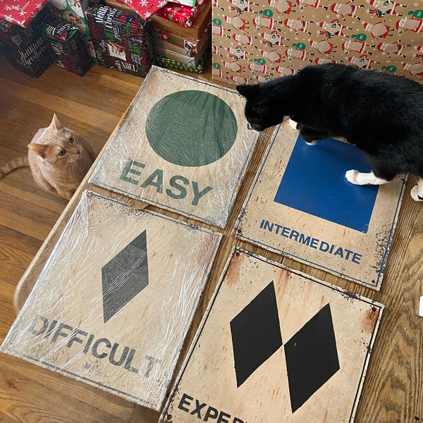 Ski Hill Difficulty “vintage” Handmade Reproduction Signs - Etsy