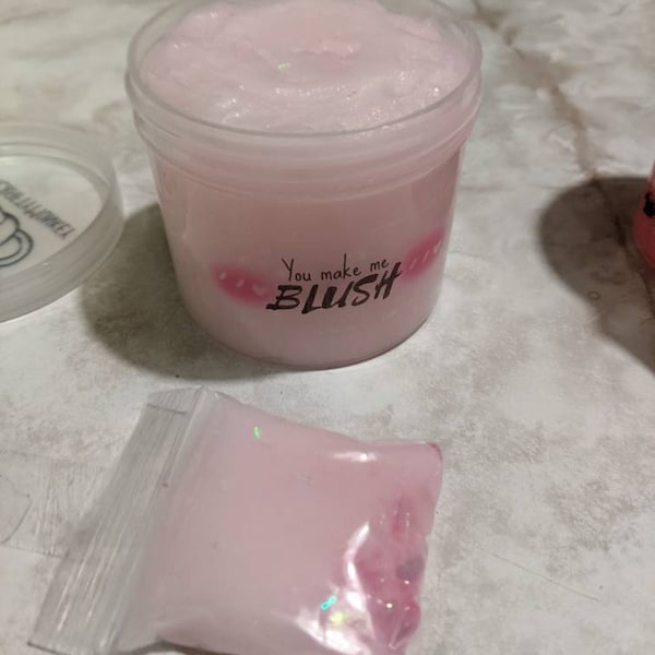 Blush, Icee Slime, Bingsu Bead Slime, Inflating Slime, Valentines Slime ...
