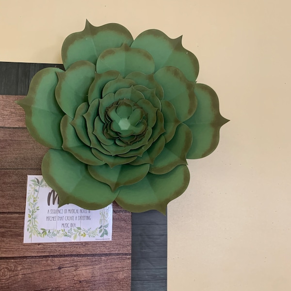 Giant Paper Succulent Flower Templates, Paper Succulent SVG and PDF ...
