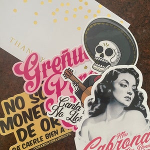 Mexican Stickers, Mexican Embroidery, Latina Stickers, Laptop Stickers ...