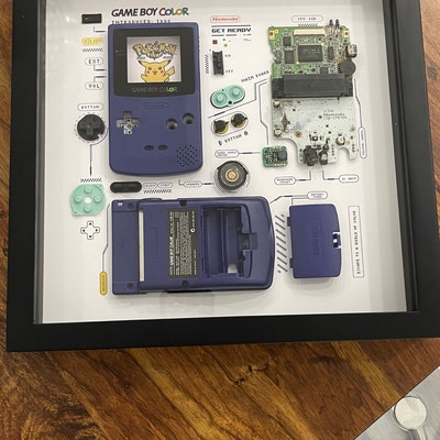 Framed Nintendo Game Boy Color GBC Disassembled Game Console Tear Down ...