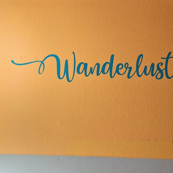 Wanderlust Decal - Wanderlust Wall Decal - Travel Wall Decal ...