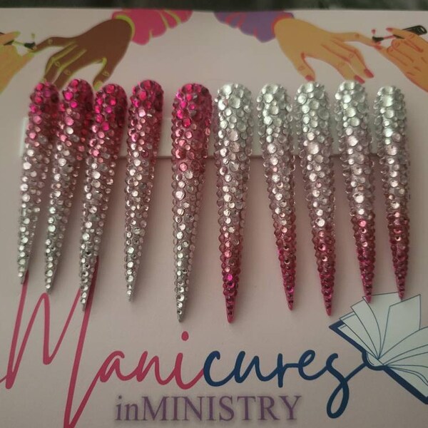 Moss Garden Press on Nails Moss 3D Flower 3D Butterfly Garden Press on ...