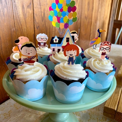 Up Cupcake Toppers - Etsy