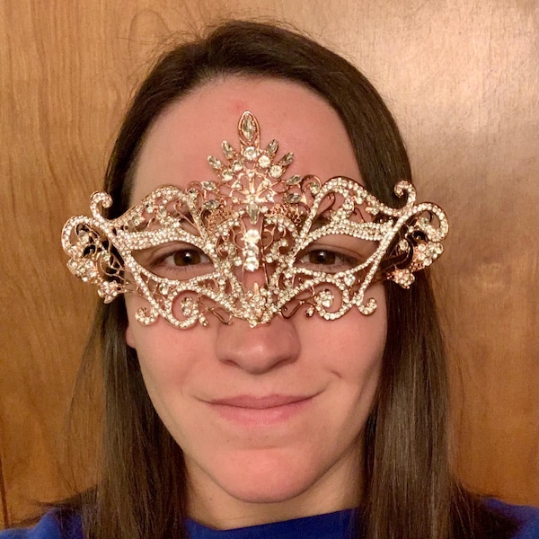 Butterfly Blue Masquerade Mask, Wedding Party Silver Eye Mask, Cosplay ...