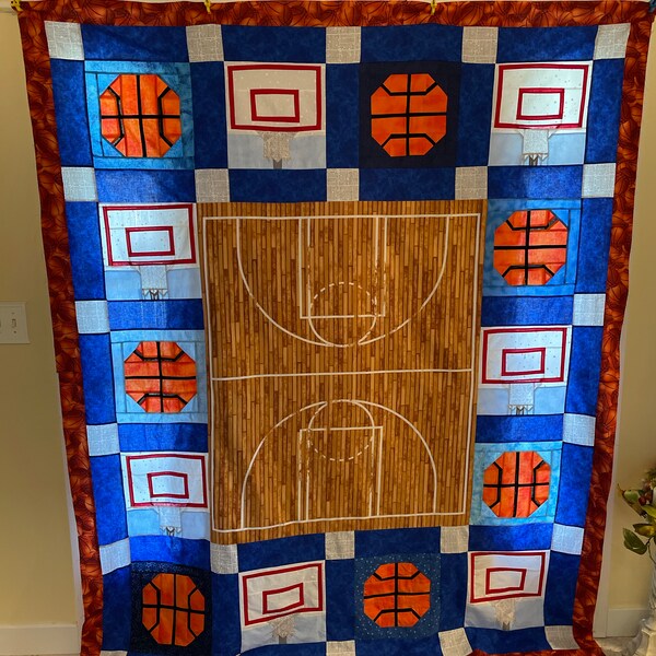 Basketball Hoop Quilt Block PDF Pattern - Etsy