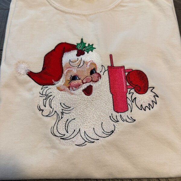 Santa Machine Embroidery Design, 3 Sizes, Instant Download - Etsy