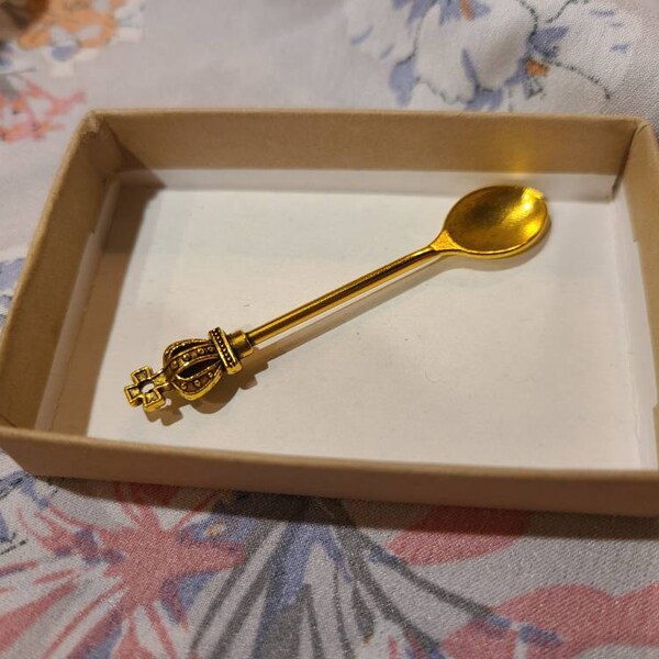 Crown Design Salt Spoons Set of 4 Silver Plate or Gold Plate - Etsy