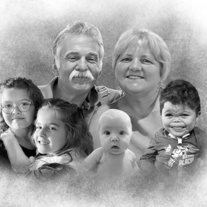 Family Portrait From Different Photos Add Deceased Loved One to Photo ...