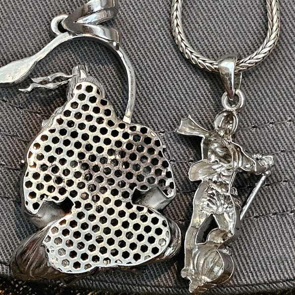 925 Sterling Silver Hanumanji Face Pendant Spiritual Hindu Jewelry ...