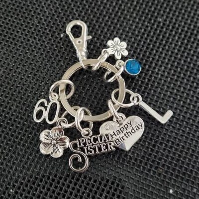 Happy Birthday 70th Bookmark Personalised Choose Age Initial Birthstone ...