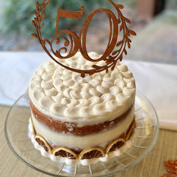 Anniversary Cake Topper 50th Anniversary Cake Topper 50th Wedding Cake ...