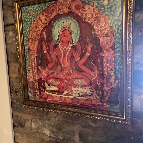 Fierce Blue Dakini Sky Dancer, With Purbha, the Magical Dagger, Dharma ...