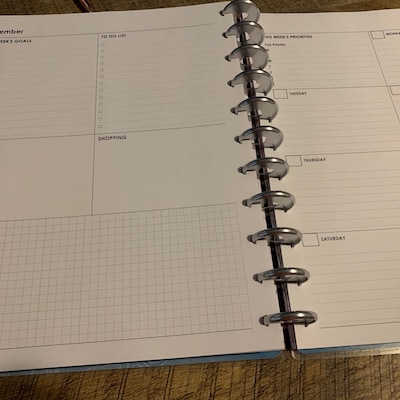 Editable BIG Happy Planner Vertical Inserts, Printable Weekly Planner ...