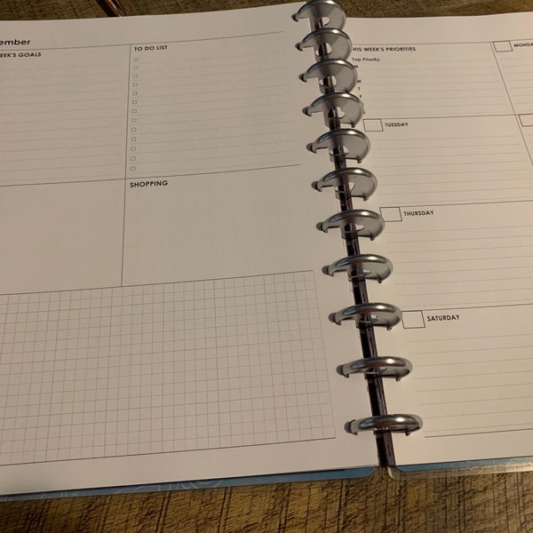 Editable BIG Happy Planner Vertical Inserts, Printable Weekly Planner ...