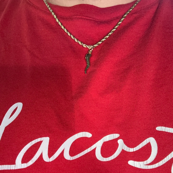 Italian Horn Necklace, Italian Cornicello, Italian Amulet, Pendant ...