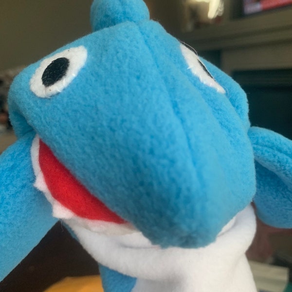 Blue Shark Hand Puppet Movable Mouth Sewn on Felt Eyes - Etsy
