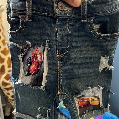 Minnie Mouse Birthday Shorts Denim Distressed Ripped Jean - Etsy