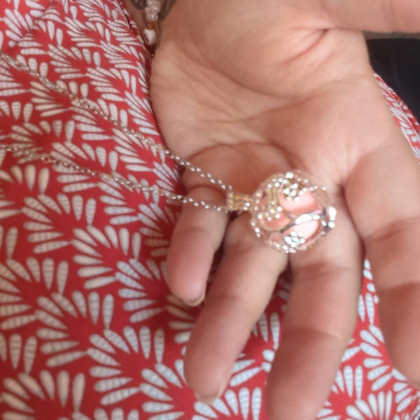 Gold Pregnancy Bola, Tree of Life, Angel Medallion, Gold-plated Steel ...