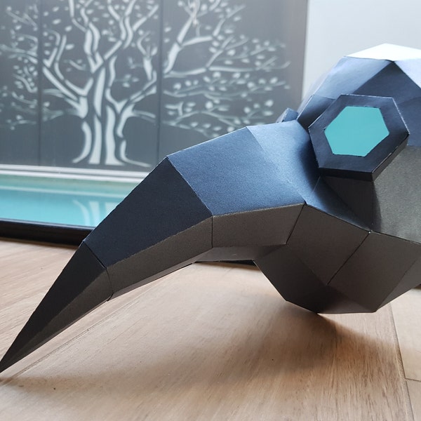 Plague Doctor Mask | DIY Paper Mask, Printable Template, Papercraft, 3D ...