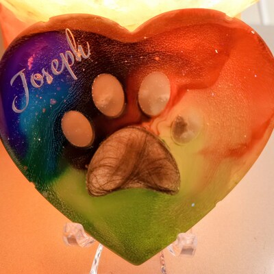 Custom RESIN MEMORIAL PYRAMID// Eco Resin Pyramid, Cremains Memorial ...