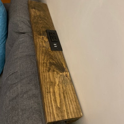 Hidden Sofa Table or Tray With Outlet - Etsy