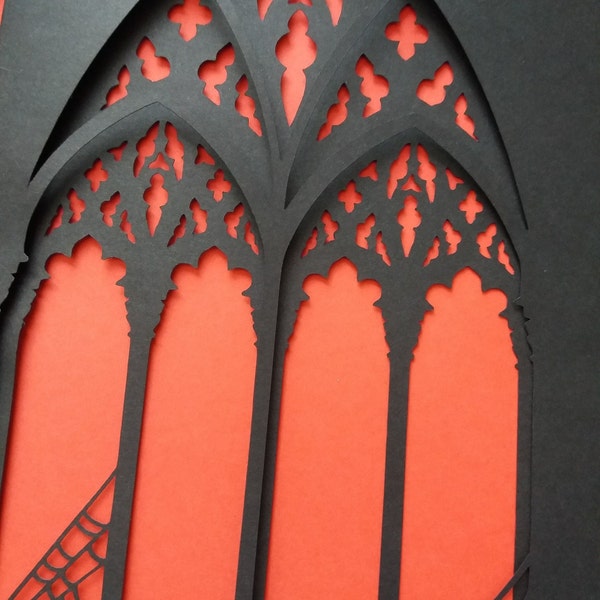 Gothic Arch Greeting Card | Handmade Church Window Alternative Bridal ...