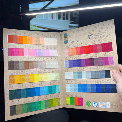 Scheepjes Catona Shade Card, Color Palette, Color Chart, Handy Cotton ...