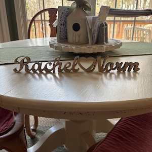 Custom Laser Cut Stand up or Hanging Sign Classic Script Unfinished - Etsy