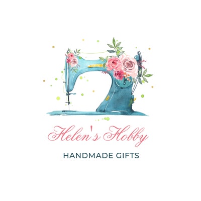 Sewing Business Logo, Sewing Machine Logo, Watercolor Sew Logo, Sewing ...