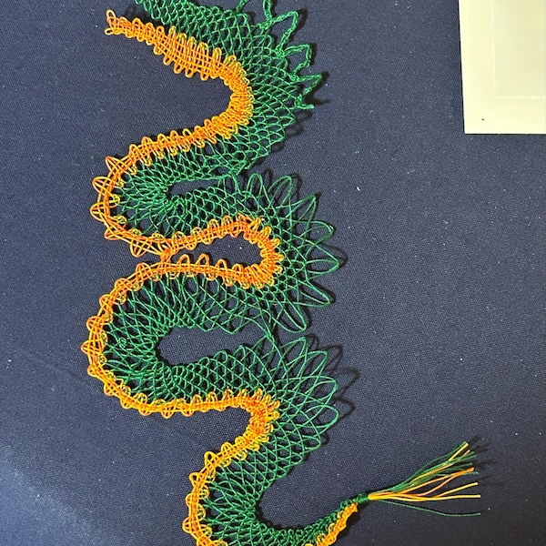 Bobbin Lace DRAGON Pattern, Pdf Lace Patterns to Print at Home, Diy ...