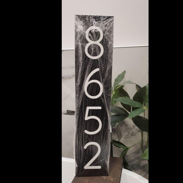 Custom Modern Address Sign Vertical and Horizontal House Numbers - Etsy