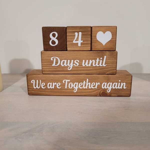 Back Together Countdown, Long Distance Partner, Travelling Partner Gift ...