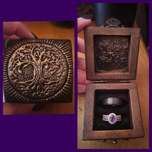 Ring Box Black Proposal Phase Moon Sci Fi Fantasy Box Mythical - Etsy