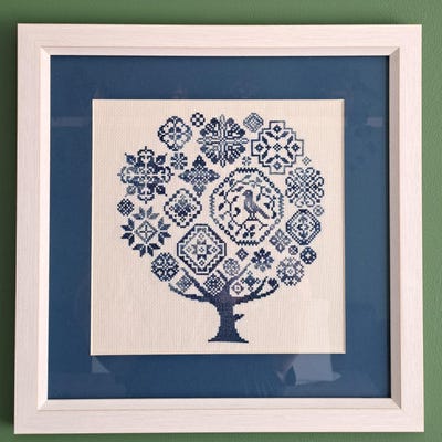 Modern Winter Trees Cross Stitch Pattern, Cross Stitch Chart ...