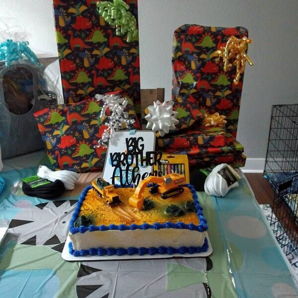 Personalized Big Brother Cake Topper, Surprise Cake Topper, Baby ...