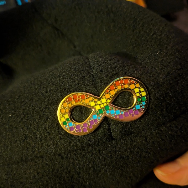 Autism Acceptance Tile Rainbow Autism Spectrum Infinity Symbol Hard ...