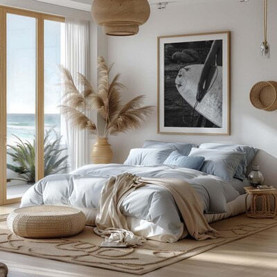 Farmhouse SPA Bathroom Frame Mockup, Minimal Bathtub Artwork Display ...