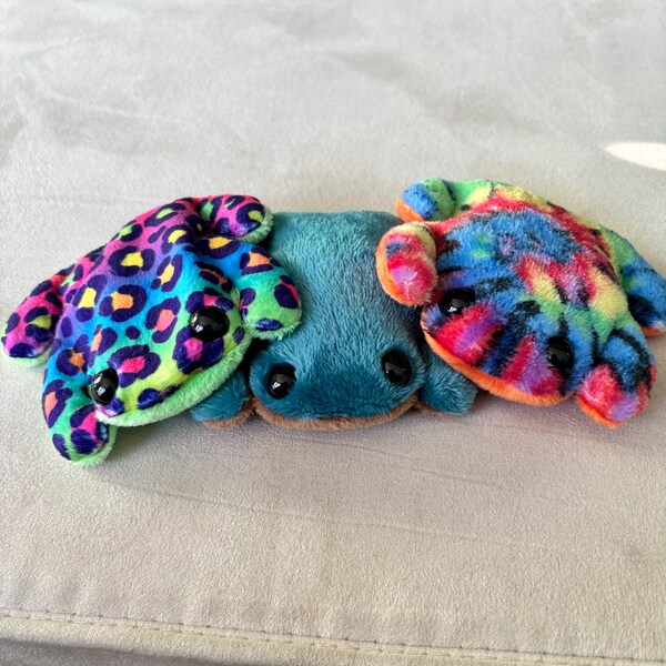 Choose Your Color Combo Frog Plush// Pocket Frog Plushie// Bean Bag ...