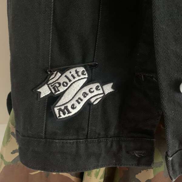 Polite Menace Iron on Patch Our Flag Means Death - Etsy UK