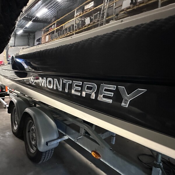 Monterey Boat Emblems 30" Chrome + FREE FAST Delivery DHL Express ...