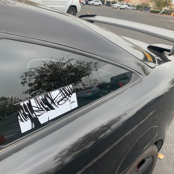 Anime Eyes Vinyl Decal | Manga Panel Box Slap Sticker JDM Itasha ...