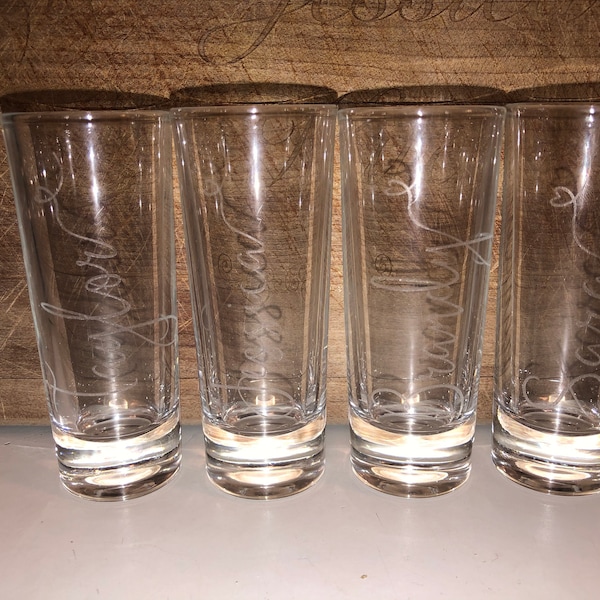 Engraved Shot Glasses, Etched Shot Glasses, Personalized Shot Glass ...