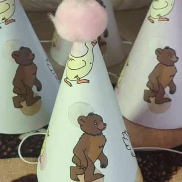 DIY Calico Critters Birthday Party Hats - Digital Printable Template - Etsy