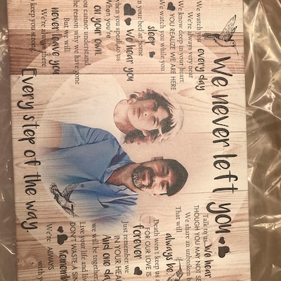 Personalized Safe in Jesus's Arms Canvas From Photo Custom Memorial ...