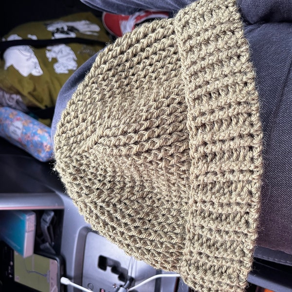 CROCHET PATTERN ONLY ** - Fisherman Beanie, Docker Crochet Hat, 5 Yrs ...