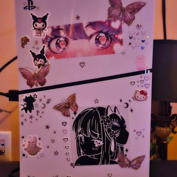 Kawaii Anime Cat Girl Vinyl Decal Cat Girl Sticker Vinyl Sticker Kawaii ...